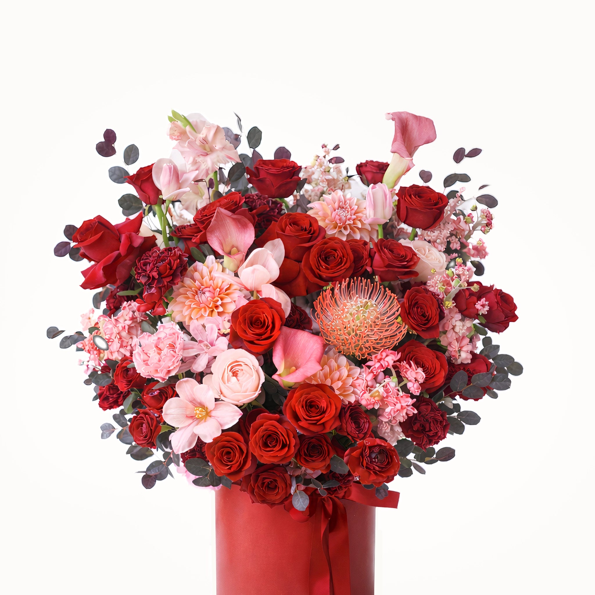 🌹 Red Royale Box Bouquet - Fast Delivery | Rén Gifts